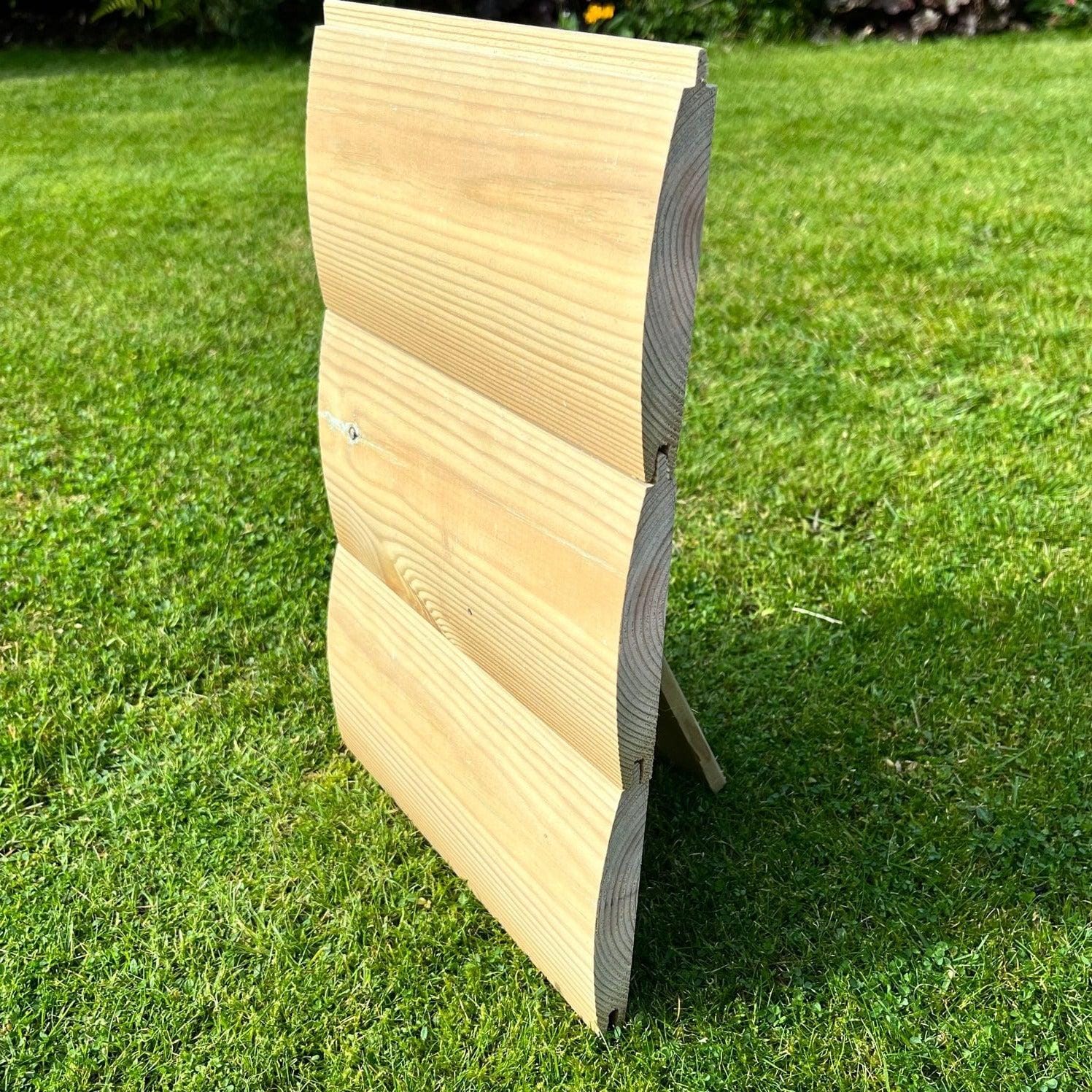 22mm x 125mm Tanalised, pressure treated Tongue & Grooved LogLap cladd ...