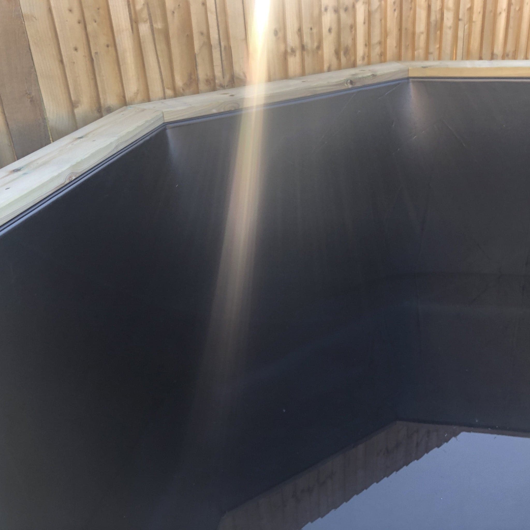 6ft 286 Gallon Octagonal Wooden Fish Pond, 697mm high, 1305 litres ...