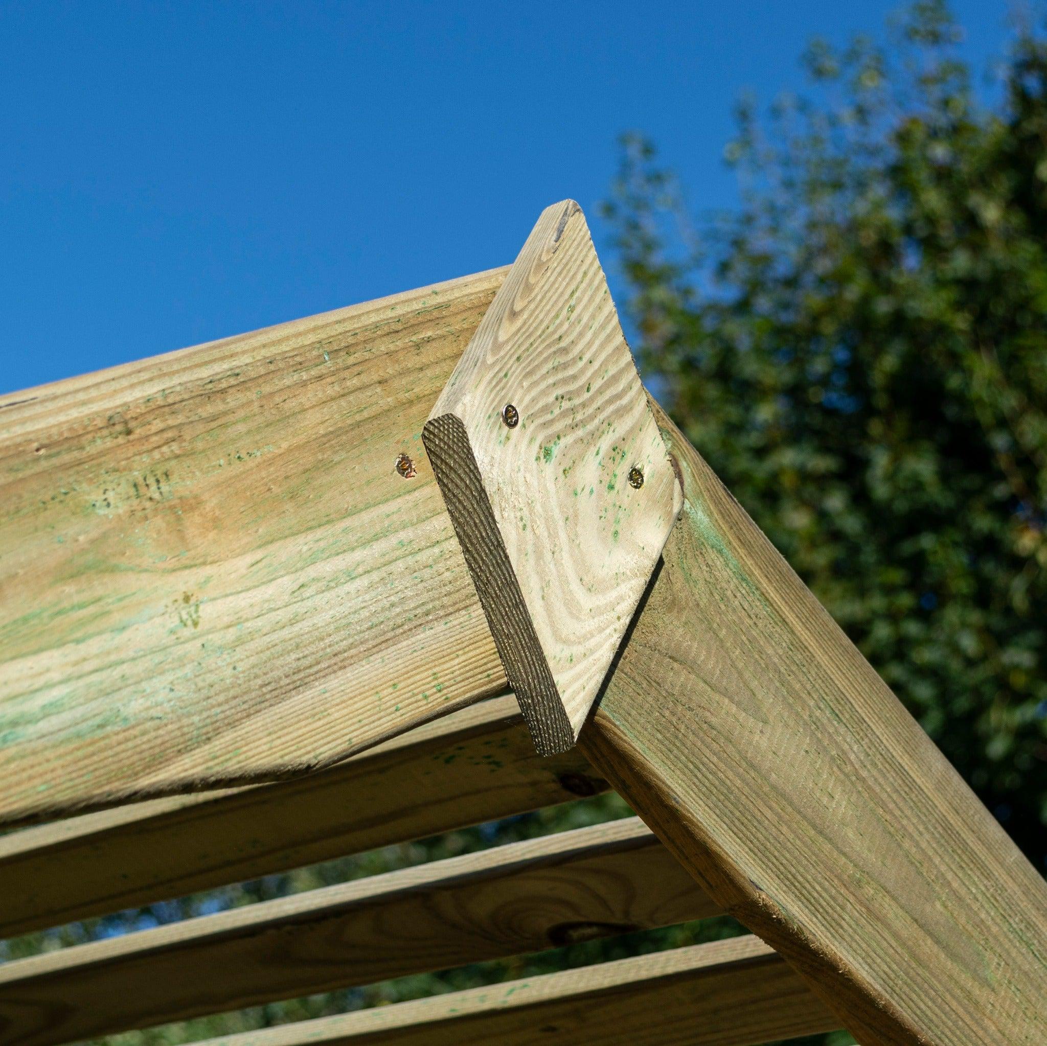 Garden Arbour with Roof, trellis and seat storage, Tanalised Timber ...