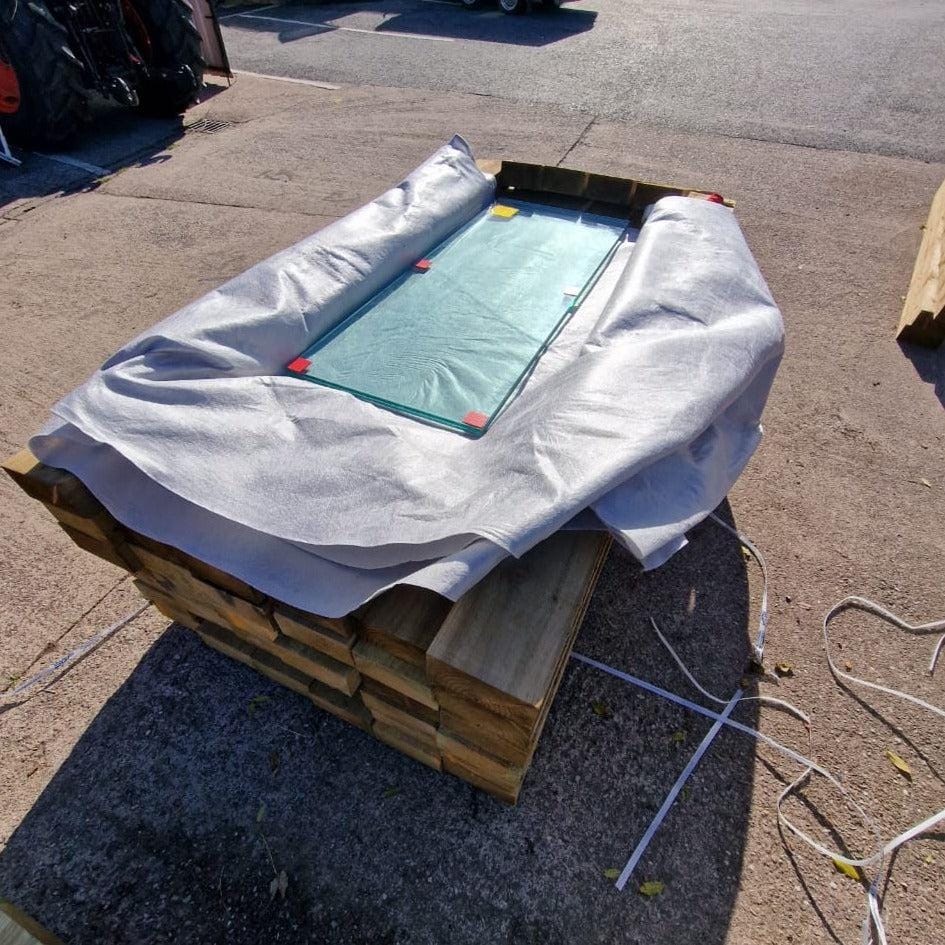 Wooden Sleeper Koi LayzeePond® With Window | 200mm walls – Layzee Living