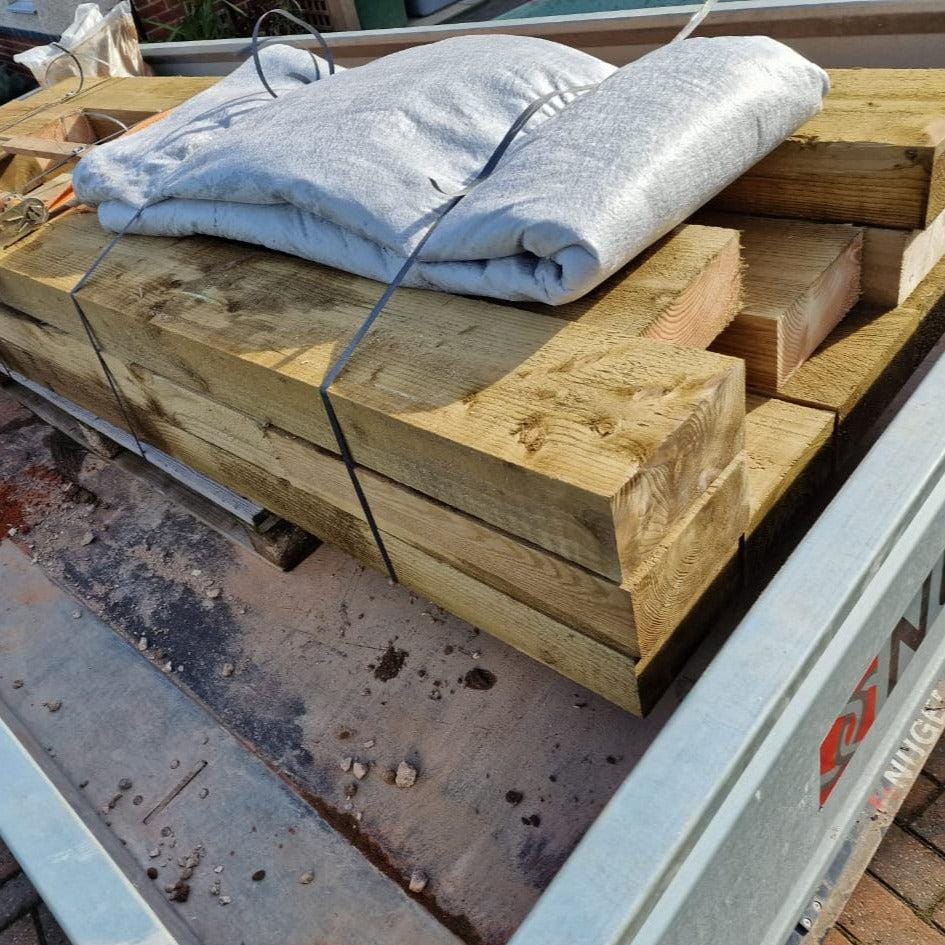 Wooden Sleeper Koi LayzeePond® With Window | 200mm walls – Layzee Living