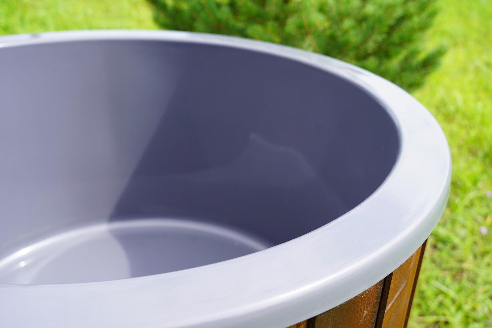Plunge Pool/ Ice Bath, Fibreglass Liner, Thermowood. – Layzee Living