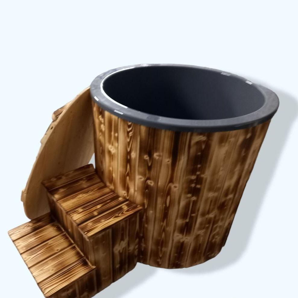 Plunge Pool/ Ice Bath, Fibreglass Liner, Thermowood. – Layzee Living