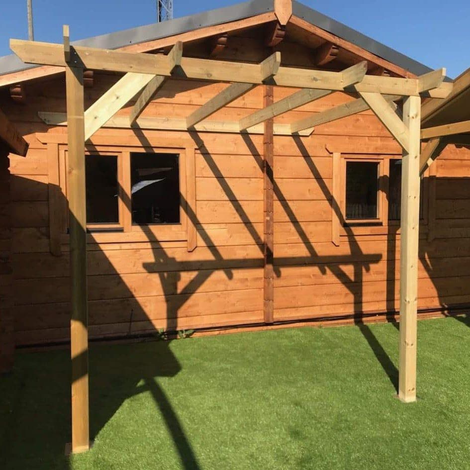 Redwood Lean-to Pergola | Complete DIY Kit | Free delivery – Layzee Living
