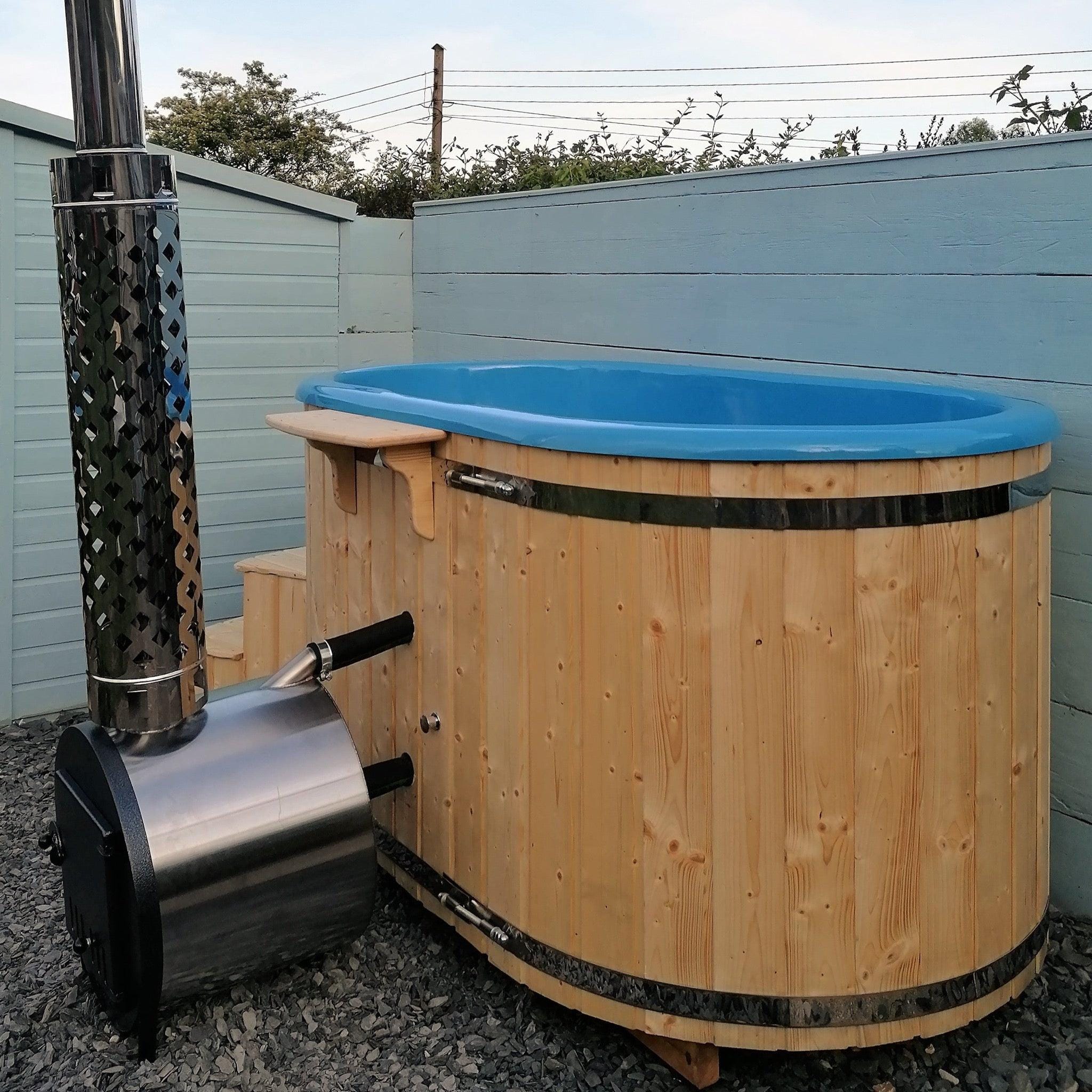 Fibreglass/ Thermowood, wood fired Ofuro hot tub. For couples. – Layzee ...