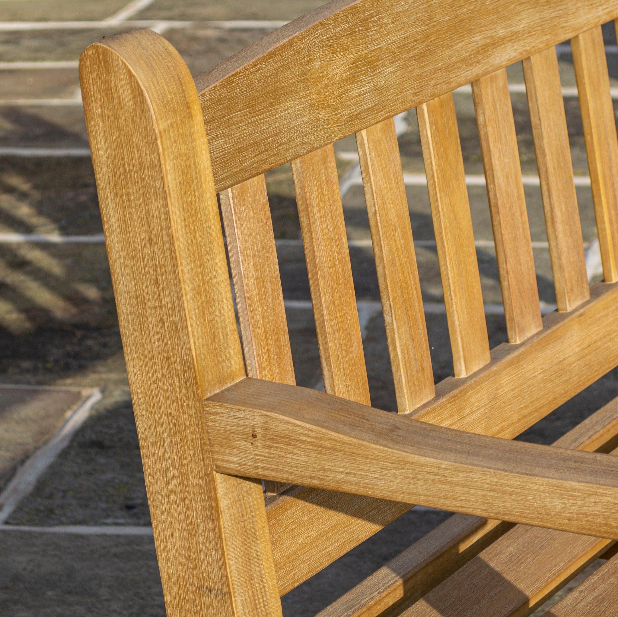 3 seater Solid Acacia Hardwood Tuscan Bench – Layzee Living