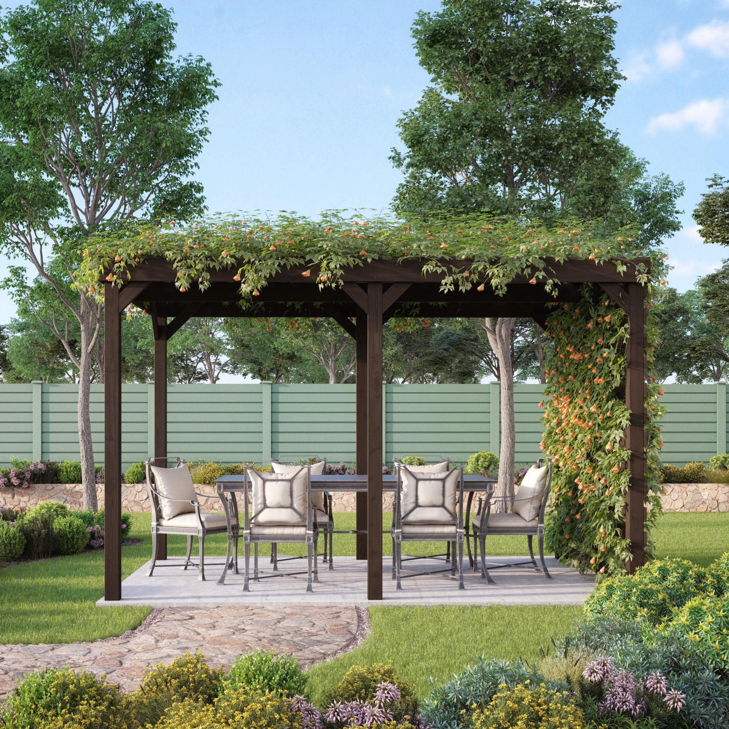 Heavy Duty Shade Pergola Kit - Durable Tanalised Timber | Layzee Living
